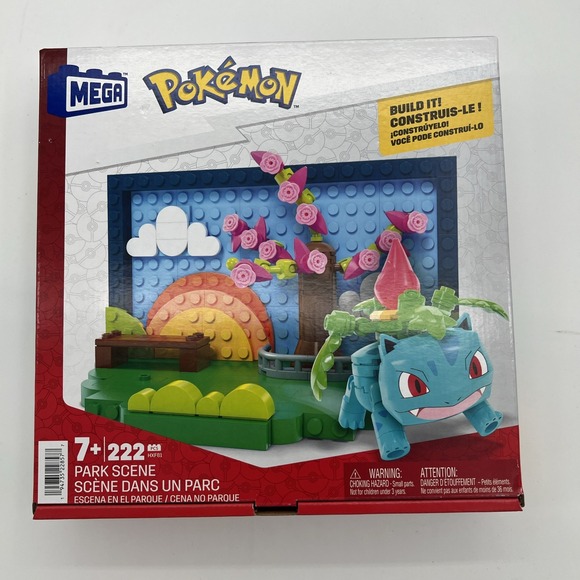 Mega | Toys | Mega Pokemon Buildable Figure Set Park Scene 222 Pieces ...